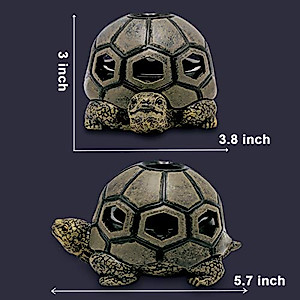 Rabbitroom Turtle Ashtrays for Cigarettes Ashtray with Lid,Cute Creative Resin Ash Tray Cigarettes Holder for Indoor Outdoor Home Office Car Decoration (Turtle)