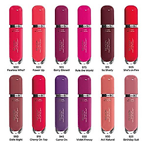 Revlon Ultra HD Vinyl Lip Polish, Liquid Lipstick, Cherry On Top, Cherry Red Gloss, 0.2 Fluid Ounce