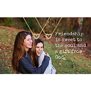 Your Always Charm Friendship Necklace Friend Gifts for Women BFF Necklaces for Birthday Gift Friend Necklaces for 2 Stocking Stuffers for Adults