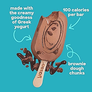 Yasso Frozen Greek Yogurt Bars Fudge Brownie Bars 4 Count for a ridiculously creamy frozen snack made with the goodness of greek yogurt 3.5fl oz