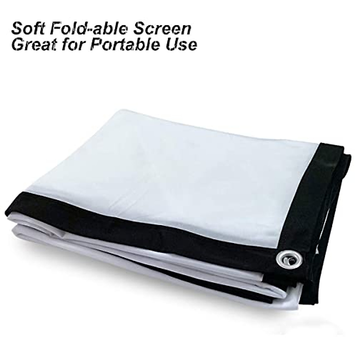 200-inch Large Projector Screen 16:9 Hanging Projection Screen Movie Screen Washable Fold-able Anti-Crease for Office Conference Presentation Theater Party