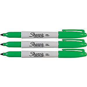 Sharpie fine point permanent marker sets lime green 3 Pcs.