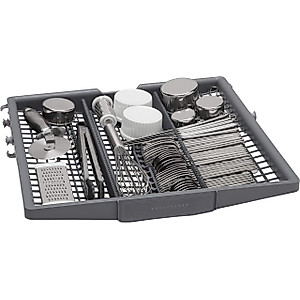 Bosch SHSM63W55N 24" 300 Series Built In Fully Integrated Dishwasher with 5 Wash Cycles, in Stainless Steel