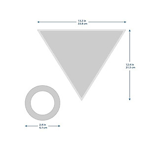 Dr. Brown’s Bandana Bib with Snap-On Removable Teether, Cotton Baby Bib with Soft Fleece Lining for Teething & Drooling, 3m+, 2-Pack, Bees & Gray Honeycomb