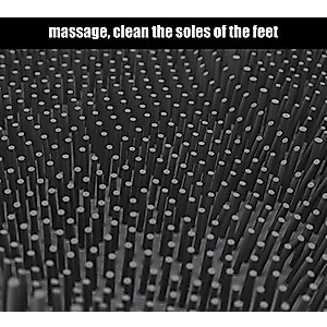 BENLIUDH Shower Foot Scrubber, Shower Foot Scrubber Mat Shower Floor Silicone Foot Shower Gadgets Foot Care Massages for Men & Women - Non-Slip with Suction Cups (Grey)