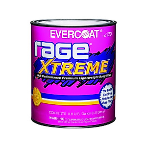 Evercoat Rage Xtreme - High Performance Premium Lightweight Pinhole-Free Body Filler - 128 Fl Oz
