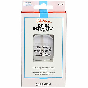 Sally Hansen Dries Instantly Top Coat 0.45 Ounce (13.3ml) (2 Pack)