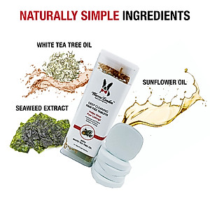 Warren London Deep Cleaning Paw Soak | Soothing Itchy Paw Relief for Dogs with Seaweed, Tea Tree Oil, & Aloe Vera | Anti Licking for Dogs Paws | 5 Minute Paw Spa Service at Home | Tablets & Spray