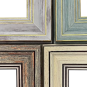 LUCKYLIFE 8x10 Picture Frame Set of 4, Rustic Farmhouse Picture Frames for Table or Wall Hanging