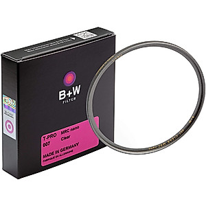 B + W Clear Protection Filter for Camera Lens – Ultra Slim Titan Mount (T-PRO), 007, HTC, 16 Layers Multi-Resistant and Nano Coating, Photography Filter, 82 mm