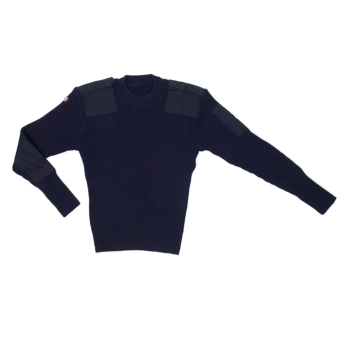 Flanders Fields British Commando Sweater - Military Wool Sweaters Woolly Pully Crew Neck Navy Blue