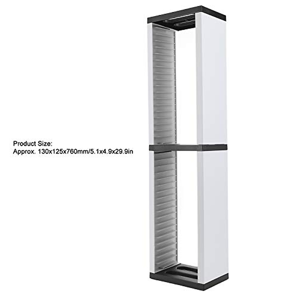 Auliuakz Disk Storage Rack -36 Games CD Disk Storage Rack Shelf Storage Tower Protective Stand for PS5 Switch