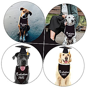 GLSTOY Yellow Scarf 4 Pcs Doctor Dog Hat Black Bibs Puppy Outfits Cat Black Hat Puppy Bandanas Bibs Pets Party Dress Party Supplies Cloth Black Outfit Costume Accessory