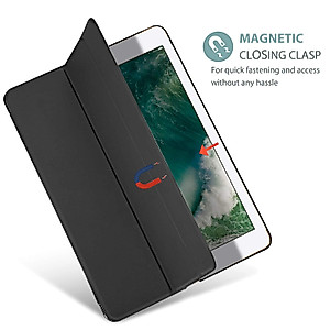 ProCase Smart Case for iPad Pro 12.9 1st and 2nd Generation (2015 and 2017 Model), Stand Cover Support Auto Sleep/Wake -Black