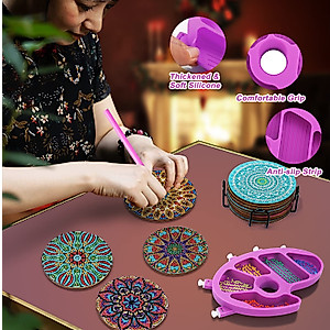 Palette Diamond Painting Tray Kits Trays Diamond Painting Organizer, Diamond Accessories & Tools for Glitter Rhinestones/5D Diamond Embroidery/Bead Storage/DIY Art