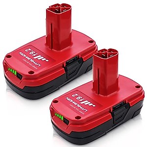 2 Packs 3.0Ah Diehard 19.2V C3 Battery Replacement for Craftsman 19.2 Volt Battery Li-ion Compatible with Craftsman 315.pp2011 315.pp2020 315.113753 130279005 1323903 11375 315.115410 Batteries(Red)