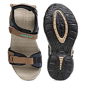 Paragon Stimulus Men/Women's Adjustable Strap with Arch Support Sandals (Beige, numeric_8)