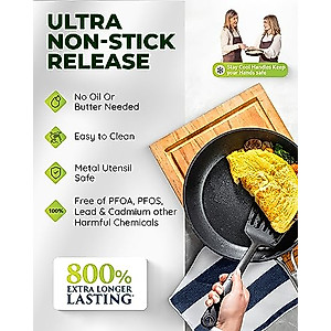 Granitestone Armor Max 20 Pc Pots and Pans Set Nonstick Cookware Set, Complete Kitchen Cookware Set with Non Stick Pots and Pans Set with Lids + Knife Set, Induction/Oven/Dishwasher Safe, Non Toxic
