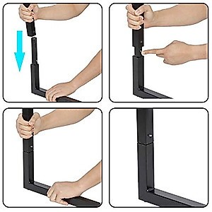 ZenStyle Computer Desk 47" Modern Sturdy Office Desk Computer Table PC Laptop Study Writing Desk for Home Office, Black