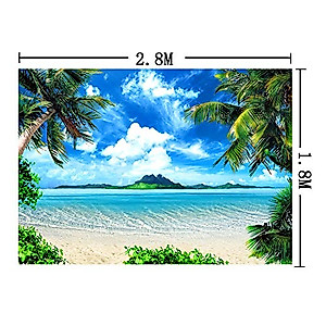 Art Studio 9x6ft Hawaii Sea Beach Photography Backdrops Ocean Photo Booth Wedding Party Decoration Background Birthday Studio Props Vinyl