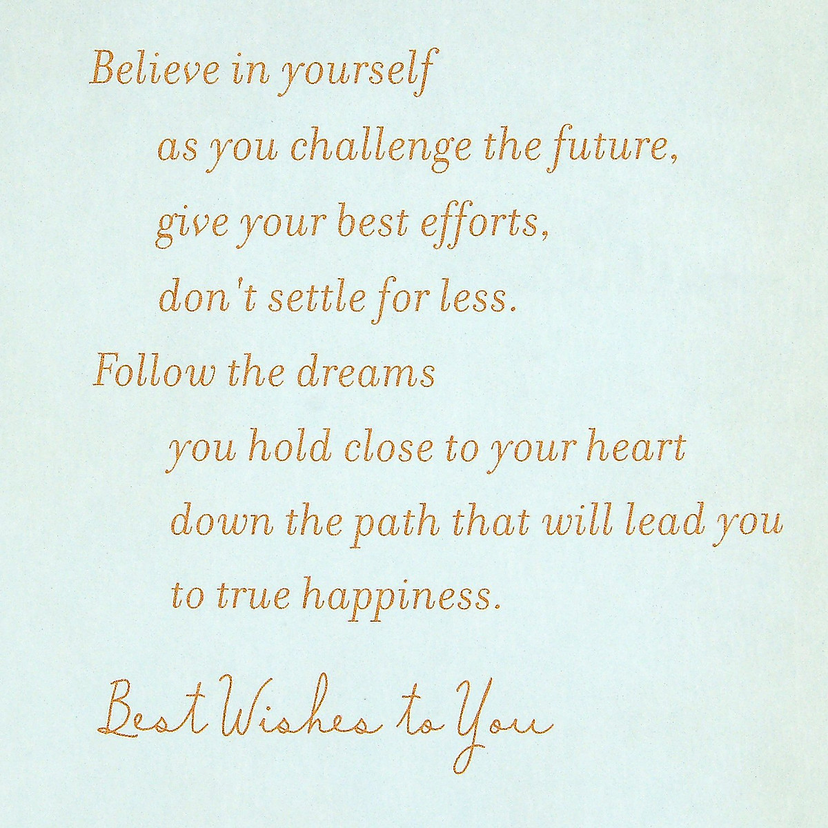 Hallmark Graduation Card (Path to True Happiness)