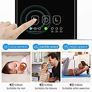 Personal Air Cooler, Portable Evaporative Conditioner with 3 Speeds Touch Screen Cooling Fan, Air Conditioner Fan for Home, Room, Office, Car, Camping…