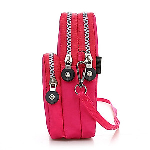 ZGMYC 3-Layers Cellphone Pouch Wristlet Purse Waterproof Sports Armband Shoulder Bag Wallet