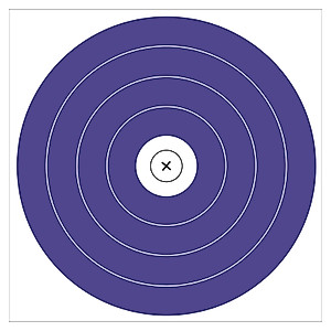 Cosmos 12 Pcs Archery Targets Paper 40cm Standard Archery Targets Compatible with NFAA 5 Ring Single Spot 300 Round Target Face Bow Arrow Paper Target for Archery Training Competition Target Practice
