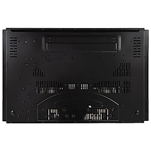 36-Inch Wall Mounted Electric Fireplace - Modern Stainless-Steel Fireplace with Floor Stand, Remote, and Adjustable Heat and Brightness by Northwest