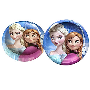 Hysnol Frozen Birthday Party Supplies, include 20 Plates and 20 Napkins, Frozen Birthday Party Decorations