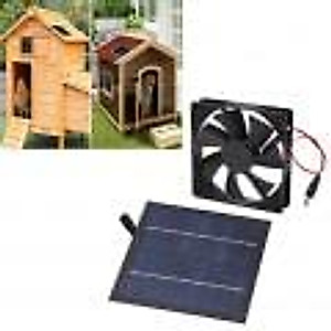 Exhaust Fan, Solar Panel Fan Kit 20W Portable Waterproof IP65 20 Conversion Rate Mini Exhaust Fan for Pet House Greenhouse