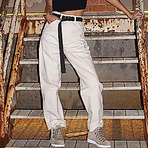 AIBEARTY Canvas Web Buckle Belt Adjustable Buckle Long Waistband for Women Men Teens