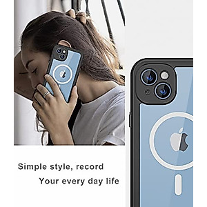 Dewfoam Design for iPhone 14 Waterproof Case, Shockproof Dustproof Phone Case for iPhone 14 with Screen Protector, Full Body Protective Cover for iPhone 14 6.1'' (Black)