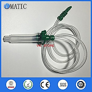 Automatic Glue Dispenser Plastic Pneumatic Syringe Barrel White Color With Syringe Adapter 5cc/10cc/30cc (Each Size Have 2 Set, Totally 6 Sets)