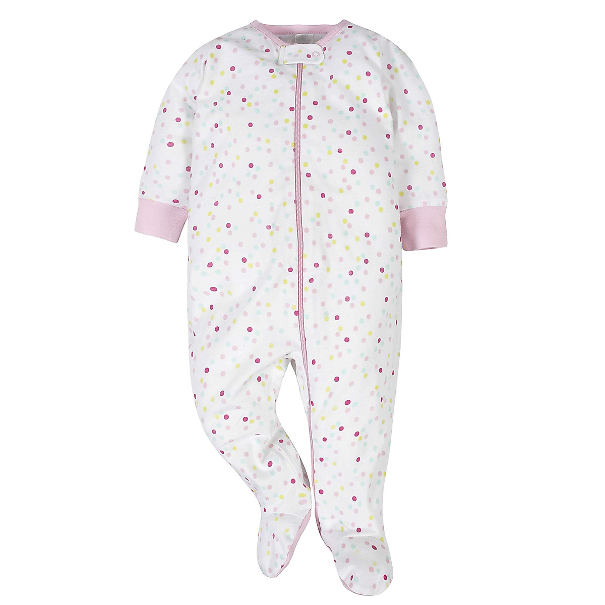 Onesies Brand Baby Girls' 4-Pack Sleep 'N Play Footies Multi Pack, Pink Sweet Treat, 6-9 Months