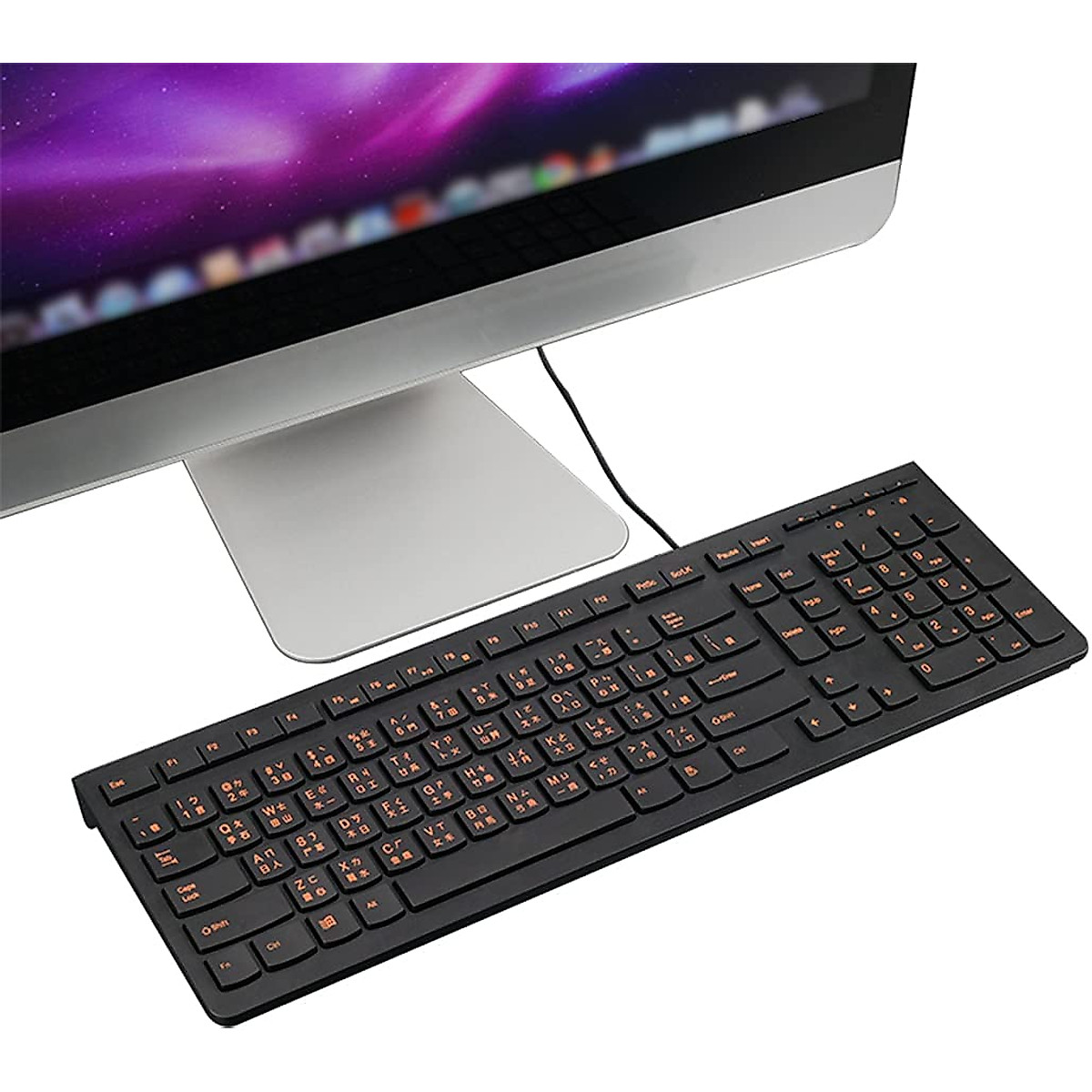 HYNAK Wired USB Keyboard, Gaming Keyboard Home Office, Work or Personal Computer Shortcuts for Notebook Computer, Chinese Beginners Computer, PC, Laptop, Black