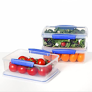 Sistema Klip It Collection Rectangle Food Storage Containers 67 ounce/ 8.4 Cup each, Set of 3