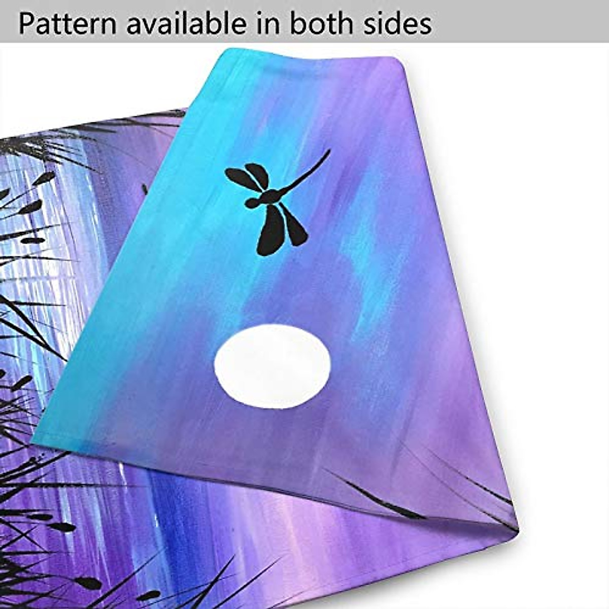 Lake Dragonfly Moon Outdoor Garden Welcome Flag, Double Sided Vertical Garden Yard Flag Banner for Lawn House Outside Decor 12x18inch