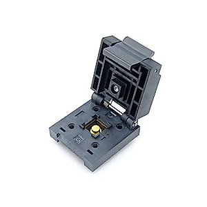 QFN56 Clamshell Programming Adapter Socket/Burning Socket/IC Test Socket QFN-56BT-0.5-01, 56-Pin, 0.5mm Pitch, IC Test Burn-in Socket, Applied to QFN56, MLP56, MLF56 Packages.