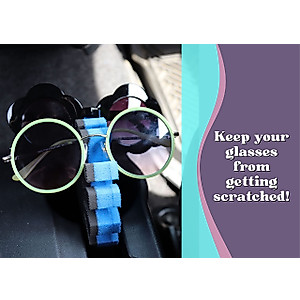 Polar Whale Spiral Car Cup Sunglasses Holder Insert Universal Expander Extender Keeps Small Items Organized Blue and Black High Density Foam