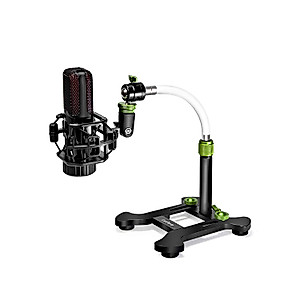 Tbrand LanParte Square Professional Condenser Microphone with Adjustable Anti-Vibration Bracket for Voice Recording Podcasting YouTube Karaoke Gaming Instruments Live Stream