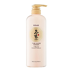 Daeng Gi Meo Ri- Ki Gold Premium Shampoo+Treatment Set, Effectively Moisture to Dry and Rough Hair, No Artificial Color, 780ml each