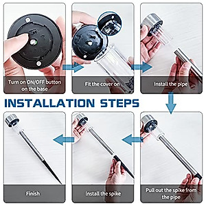 Solar Outdoor Lights 12 Pack, Solar Garden Lights Solar Powered Waterproof Landscape Path Lights Stainless Steel LED Outdoor Lights Solar for Walkway Yard Backyard Lawn Patio Driveway Decorative