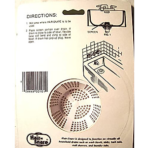 Hair Snare Drain Cover Universal - White