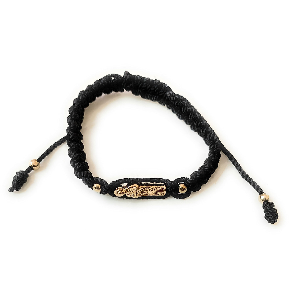 CHAVARIOS Black Saint Jude Thaddeus Thread Bracelet Pulsera Roja de hilo de San Judas Tadeo