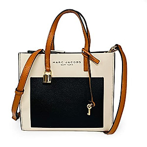 Marc Jacobs M0016132 Mini Grind Sandshell Cream/Black/Brown Women's Satchel Tote Bag