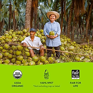 Harmless Harvest Organic Coconut Water Drink, Hydrate with Natural Electrolytes, No Sugar Added, Fair for Life Certified, Original Coconut Water 12 Fl Oz (Pack of 12)