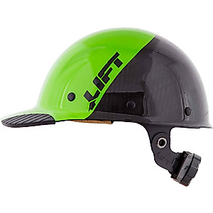 LIFT Safety DAX Fifty 50 Carbon Fiber Cap Style Hardhat ANSI Compliant 6 Point