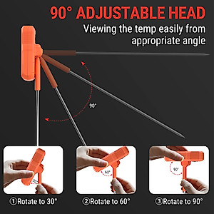 ThermoPro TP510 Waterproof Digital Candy Thermometer+ThermoPro TP30 Digital Infrared Thermometer Gun