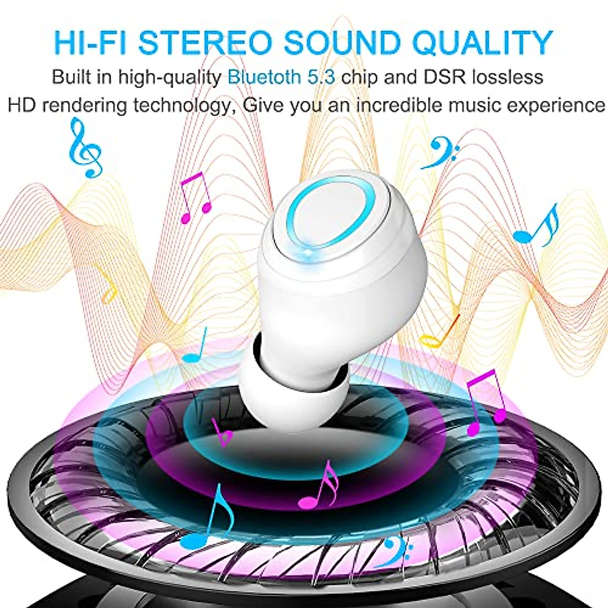 Motast Wireless Earbuds, Bluetooth 5.1 Earbuds 140H Playtime Bluetooth ...